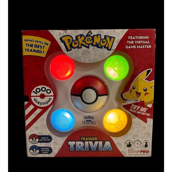 Pokemon | Toys | Pokemon Trainer Trivia Game Handheld Electronic New In ...